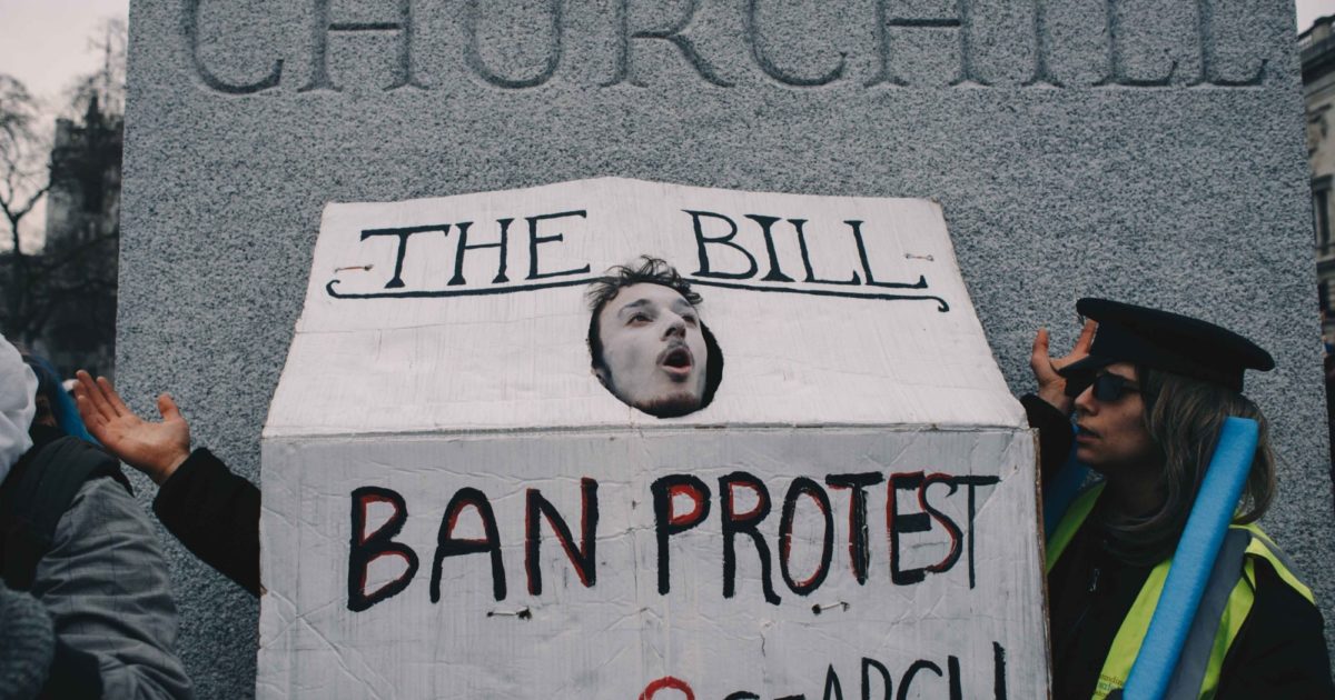 Photos capturing protestors rallying against the policing bill | Huck