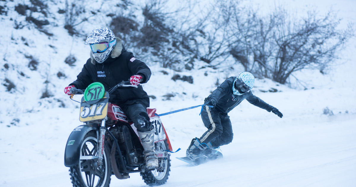 Video: Mad bikers tear it up on the Alpine ice at Snow Quake | Huck