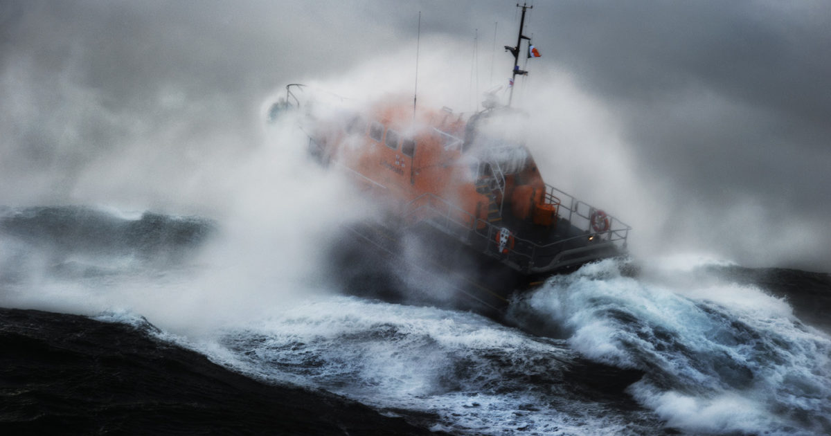 The British lifeboat crews who fight the awesome power of the… | Huck