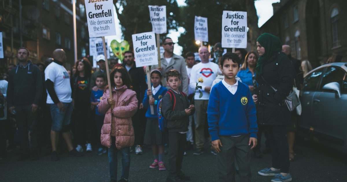 Hundreds take to the streets for silent Grenfell Tower vigil | Huck
