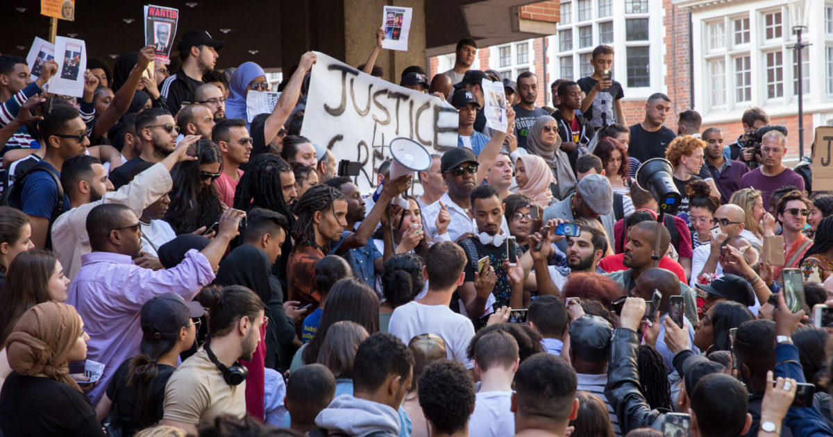 Last night's protest at Grenfell Tower was raw, hurting and… | Huck