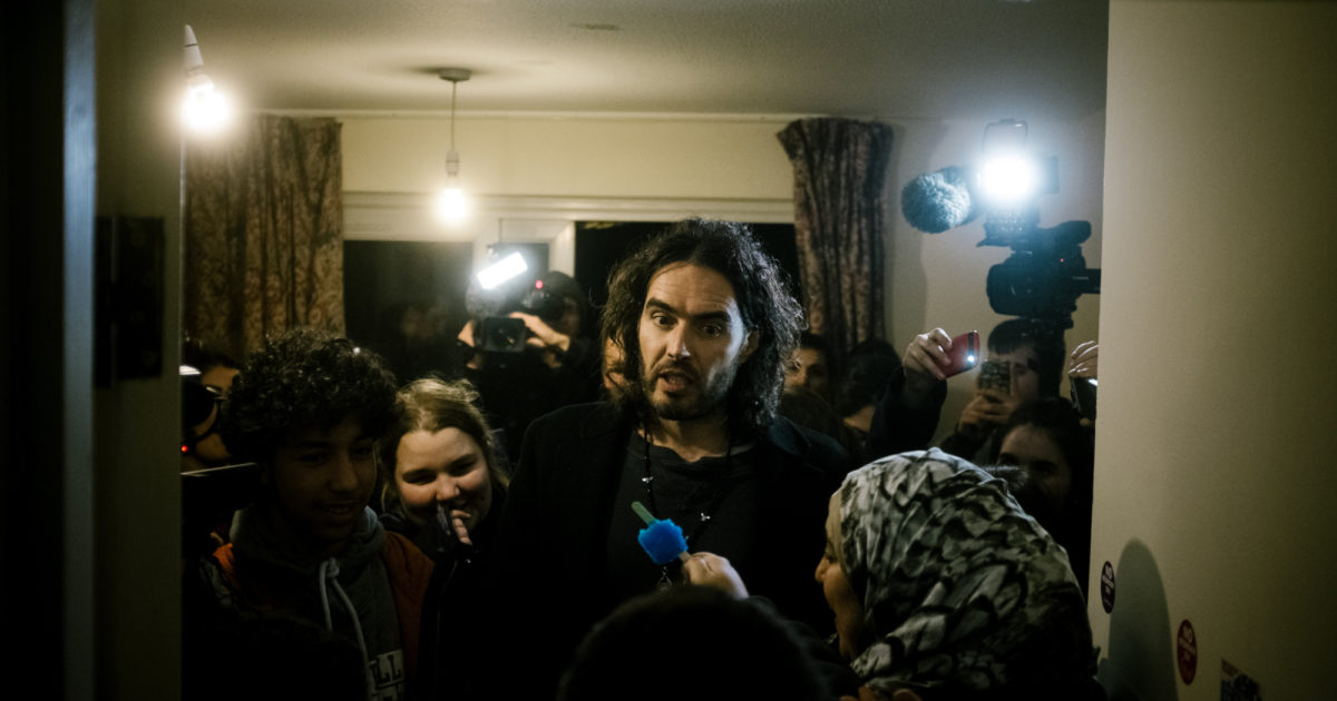 Russell Brand occupies an empty home and steps into London’s… | Huck
