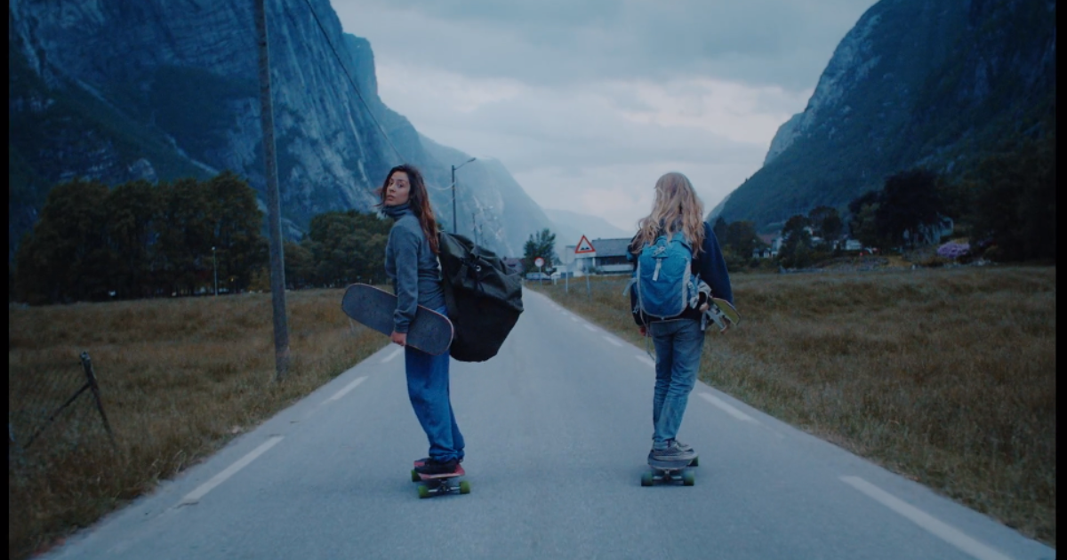 Girls bomb beautiful, crazy-big winding hills in Norway on… | Huck