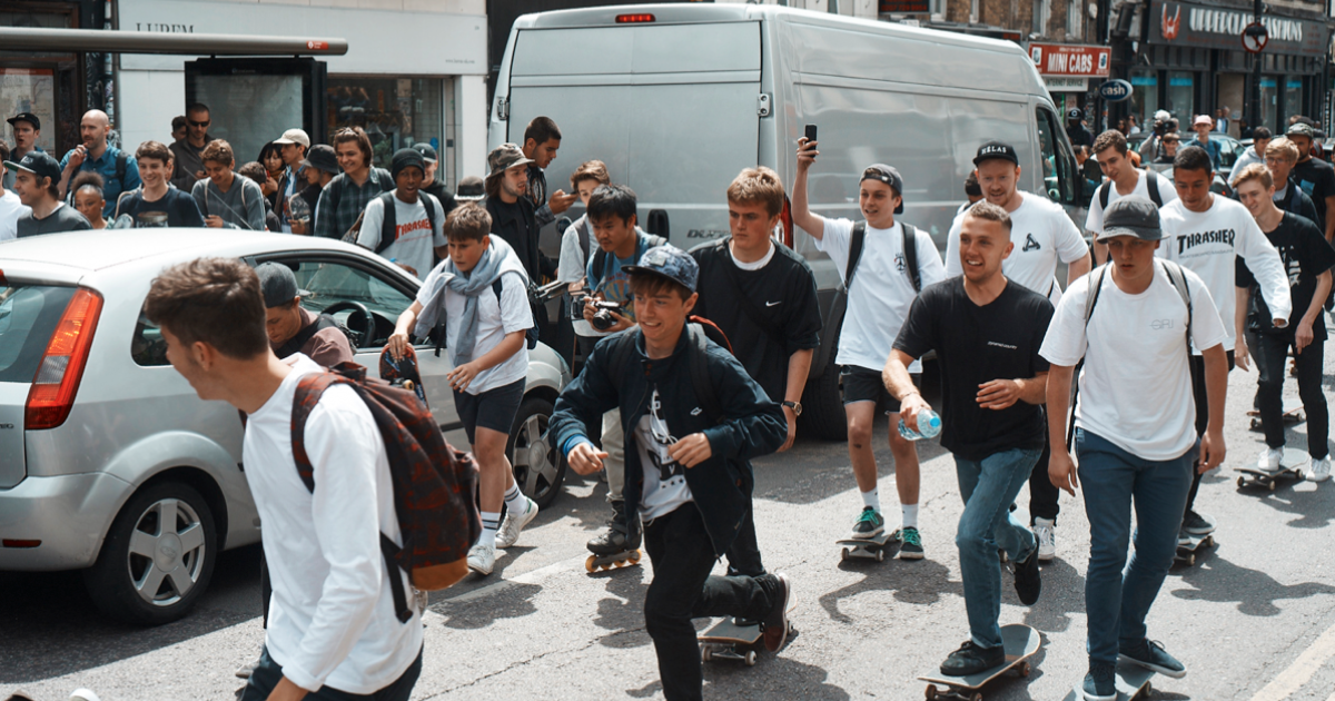 Hundreds of skaters hit the streets of London for Go… | Huck