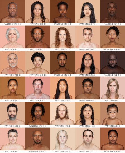 The photographer creating a Pantone colour chart for the human… | Huck
