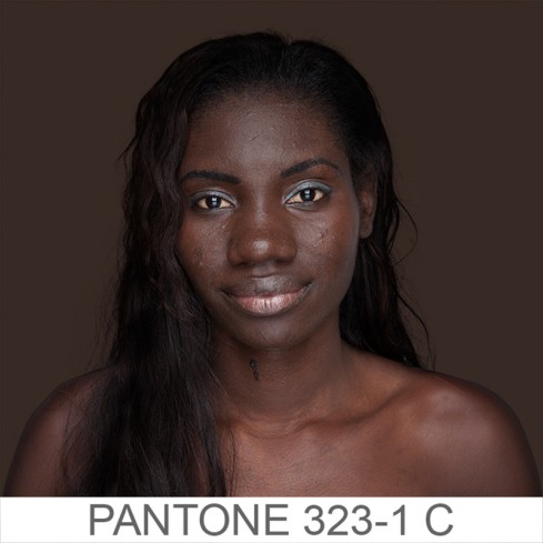 The photographer creating a Pantone colour chart for the human… | Huck